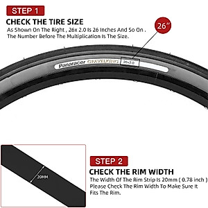 GLIDESTORE 4 Pack Bicycle Rim Strip Rim Tape for Road Bike MTB Mountain Bike Tube Protector Wheel Liner (26" x 20mm) - Color Black