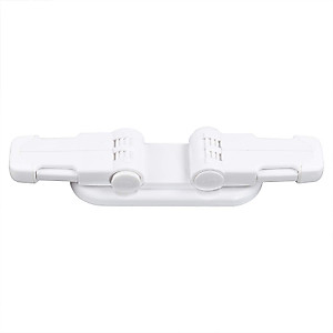 4-Pack Improved Childproof Door Lever Lock Prevents Toddlers From Opening Doors. Durable ABS with 3M Adhesive Backing.Easy One Hand Operation for Adults.Simple Install, No Tools Needed (4 white pack)