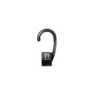 NAHANCO 610PB Black Plastic, Boot Clip Hanger (Pack of 100)