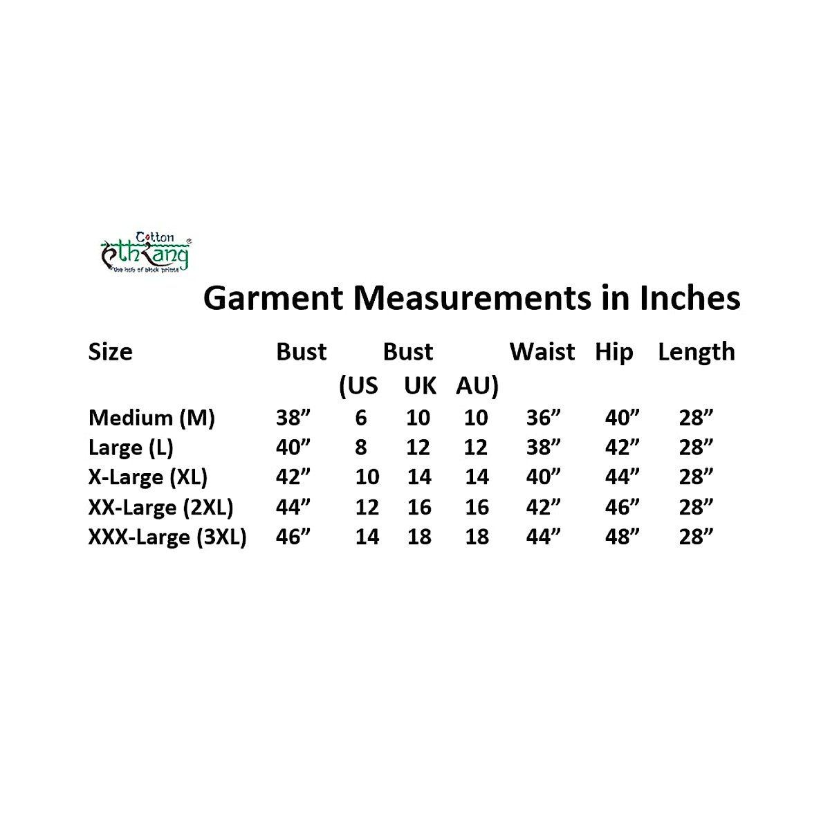 COTTON HTHRANG Indian Women's Tunics Tops, Cotton Hand Block Printed Short Kurti, Shirt, Blouse For Women Royal Blue