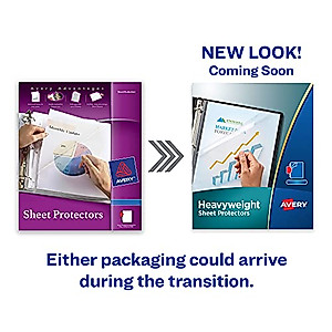 Avery Diamond Clear Page Protectors for 3 Ring Binders, 10 Document Protectors Per Pack, 4 Packs, 40 Protectors Total (74084)