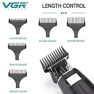 VGR- Hair Clippers for Men- Professional Clippers for Barbers- Hair Cutting Kit- Cordless Hair Clippers- USB Charging- Model V-192
