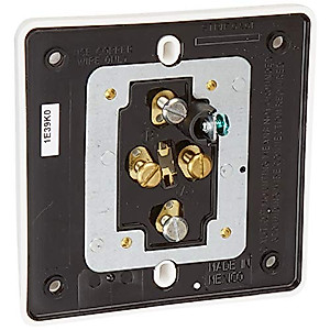 Leviton 21254-HW 20 Amp, 125 Volt, Industrial Series Extra Heavy Duty Hospital Grade, 4-In-1 Receptacle, Straight Blade, Grounding, White