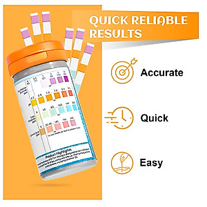 Pool and Hot Tub Test Strips - Medical-Grade Precision 3-1 4-1 7-1 Pool Test Kit - Testing pH, Free Chlorine(Bromine), Total Alkalinity & Cyanuric Acid and So on - Pool Water Test Kit