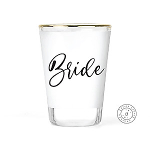Shot Glasses Bride and Groom - Wedding Shot Glasses - Bride & Groom Gift - Gift for the Couple - Wedding Gift Glass Set