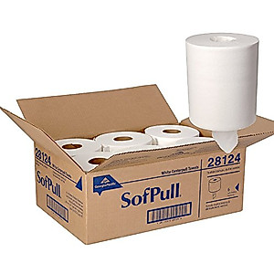 Georgia-Pacific GP-28124-2 SofPull Centerpull Regular Capacity Paper Towel, 2 Cases (6 Rolls), White