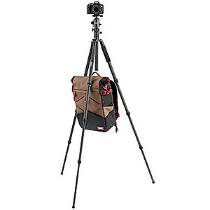 NATIONAL GEOGRAPHIC Travel Tripod, 5-Section Legs, Carbon Fiber, Compatible with Canon, Nikon, Sony DSLR, 90 Column, Twist Locks 360 Degree Ball Head,Quick Release Plate, 8KG Load Capacity, Carry Bag