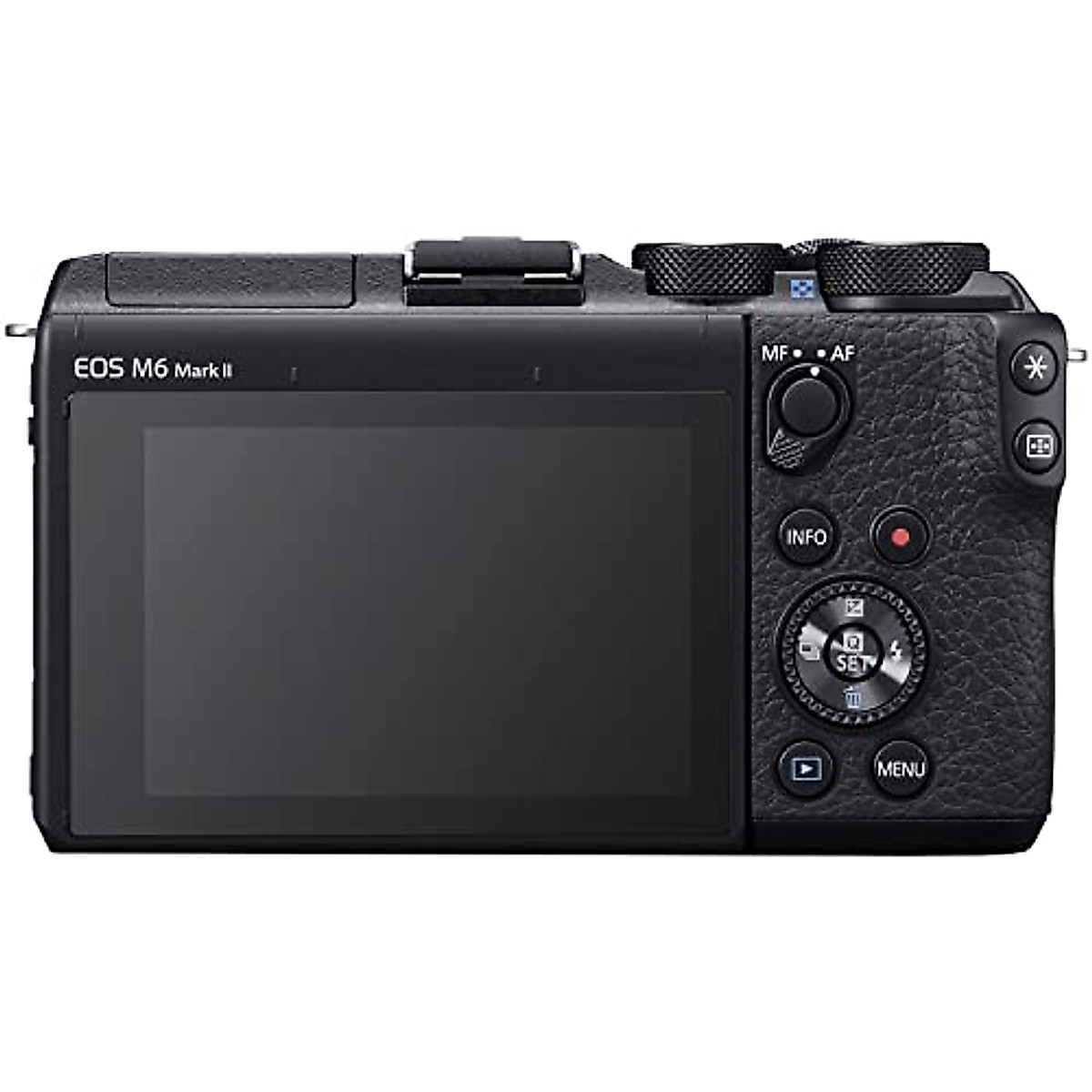Camera EOS M6 Mark II Mirrorless Camera with 15-45mm Lens and EVF (Black) with 64GB Memory, Padded Carrying Bag, High Speed Card Reader + More (18 Items)