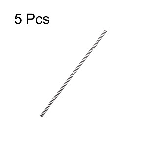 uxcell 3mm x 150mm 304 Stainless Steel Solid Round Rod for DIY Craft - 5pcs