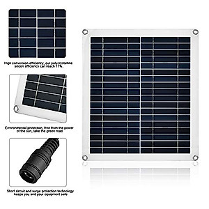 20W Flexible Solar Panel,New Waterproof Flexible Polycrystalline Solar Panel Charger Outdoor para barcos, autocaravanas, caravanas y sistemas de desagüe