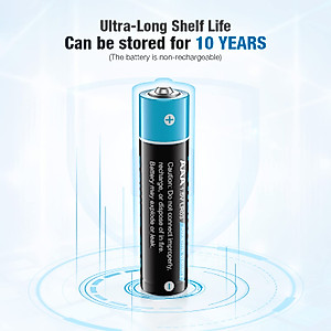 AAA Batteries Long Lasting 1.5V Triple Alkaline Batteries All-Purpose Battery for Household and Business - 16 Count