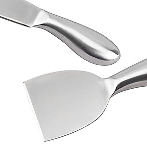 VANRA 4-Piece Cheese Knife Set Mini Stainless Steel Cheese Spreader knives with Butter Fork for Charcuterie Boards and Cheese Platters