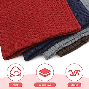 BOMPOW 4Pack Baby Beanie Hats Cozy Hat Infant Toddler Baby Beanies for Boys Girls Baby Winter Hats Gift