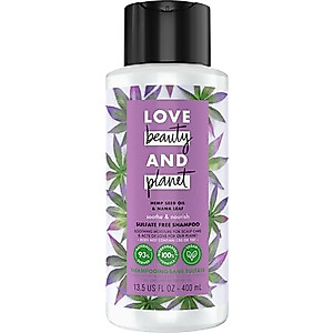 Love Beauty and Planet 100% Biodegradable Shampoo Soothe & Nourish Dry Scalp Hemp Seed Oil & Nana Leaf Sulfate-free, Silicone-free, Cruelty-free, Vegan Shampoo 13.5 oz