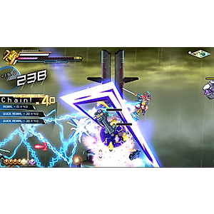 Blue Thunder Gunvolt Chain Ring - PS4 [Amazon.co.jp Exclusive] Carafine Board (P3 Size), A4 Clear File Included