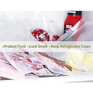 Funnyleaf 100Pk 12" ×16" 8.5mil thick Vacuum Food Sealer Bags with BPA Free and Heavy Duty,Commercial Grade Vacuum Sealer Freezer Bags Compatible with Any Type Vacuum Sealer Machine