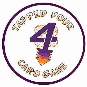 Tapped Four Card Game, 2 to 8 Players - Strategy, Luck, Laughter, Nonstop Fun for Family and Friends