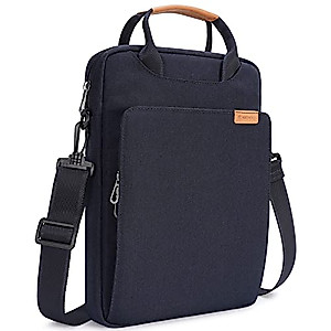 NIDOO Laptop Shoulder Bag for 13" MacBook Air Pro M1 M2 / 12.9" iPad Pro M2 M1 / 13" Surface Pro X 7 8 9, Vertical Computer Sleeve Carrying Case Messenger for 13.3" Galaxy Pro 360 / Tab S8+ / Dell XPS