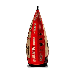 Kick Axebreaker Quebracho Hardwood Premium Lump Charcoal, 20 Lbs. Bag, XL Pieces, Black (KAB-CHAR-20-XL)