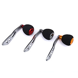 Fishing Reel Handle,Fishing Reel Power Handle Knob Reel Replacement Parts,Aluminum Alloy Fishing Reel Rocker Knobs for Baitcasting Spinning Tackle Tools(Red)