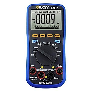 OWON B35T Plus Multimeter with True RMS Measurement, Bluetooth BLE 4.0 (Android and iOS) and Offline Data Recording Function