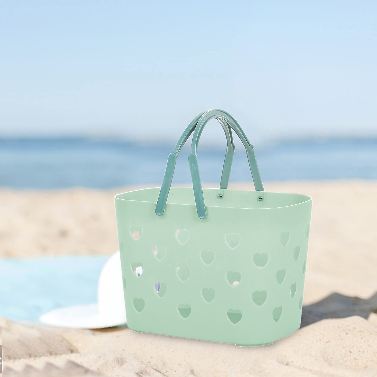 Berry Basket Portable Shower Caddy Tote Plastic Storage Basket With Handle Box Organizer For Bathroom Pantry Kitchen College Dorm Washable Tip Proof Durable Open Tote Bag Cut Vegetable Storage