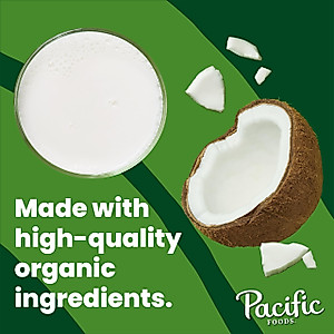 Pacific Foods Original Organic Coconut Milk, Plant Based Milk, 32 oz Carton