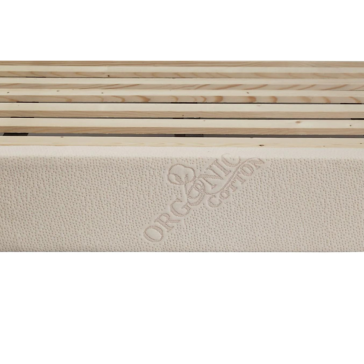 PlushBeds Orthopedic Foundation 7.5" Industry Standard Height | Sturdy Spruce Wood Frame |Wrapped in GOTS Certified Organic Cotton Fabric| Heat Treated| Greater Breathability & Durability| Queen