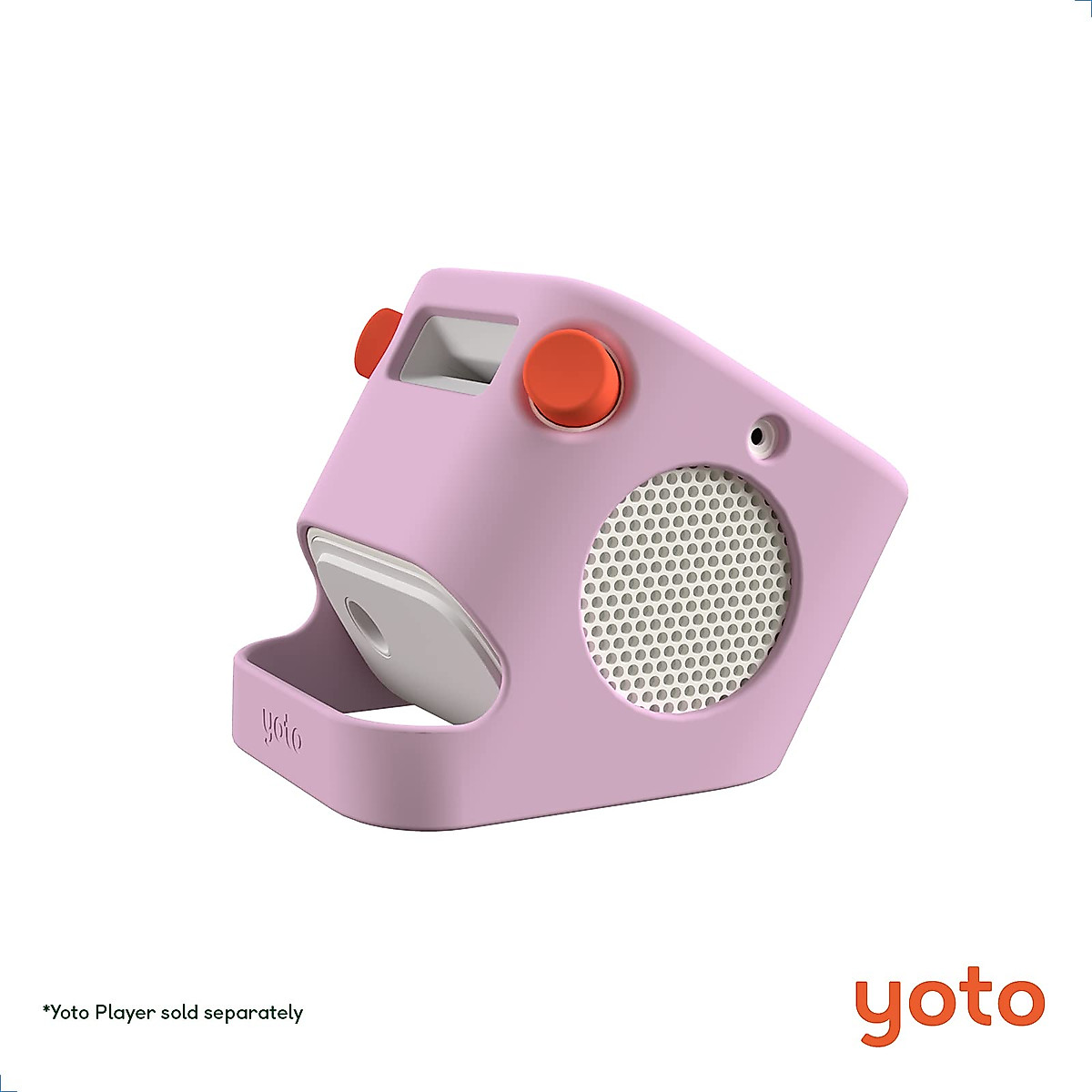 Yoto Player Protective Adventure Jacket - Silicone Carry Case Protects Your Childs Yoto Player from Small Bumps and Wear and Tear - Lilac Petal