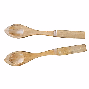 Wooden Musical Spoons - Hand Percussion - Appalachian Folk Instrument (Brown)