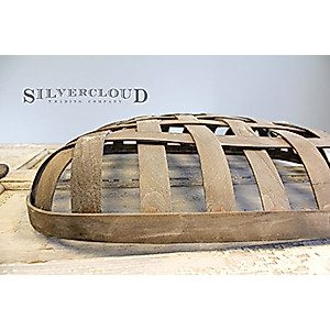 2 Piece Set of Tobacco Baskets, Farmhouse Decor, Med 21" Squares - Silvercloud Trading Co.