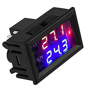 DC 12V Digital Temperature Controller, Thermostat 12V Temperature Control Switch with Sensor