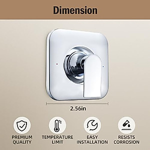 Replacement for Moen T2471 Genta LX Posi-Temp Valve Shower Trim Kit, Shower Lever Handle, Chrome