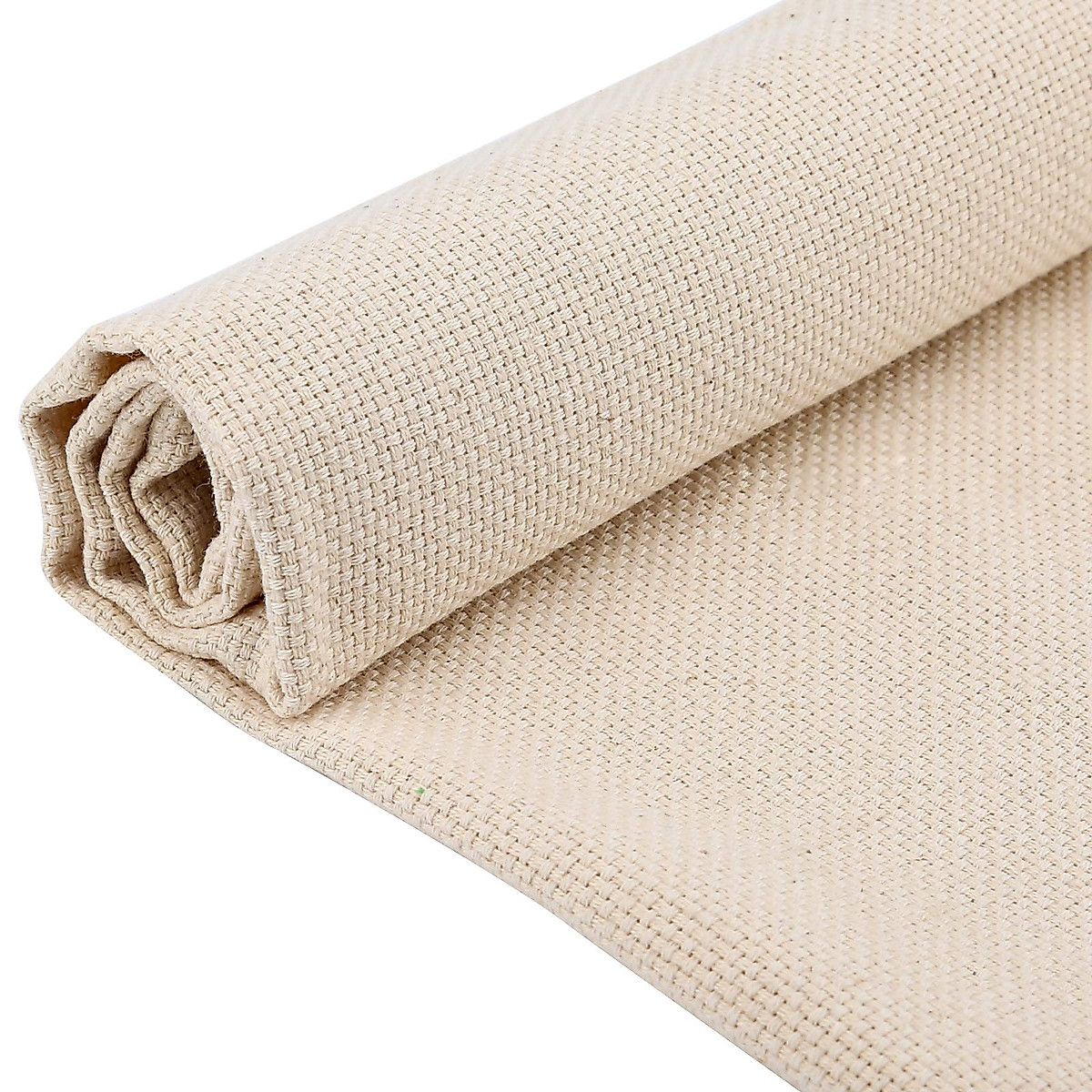 LUTER 26.4x19.3 Inch Needlework Fabric, Linen Needlework Fabric Monk Cloth for Punch Needle Rug-Punch Needles & Pinch Needle