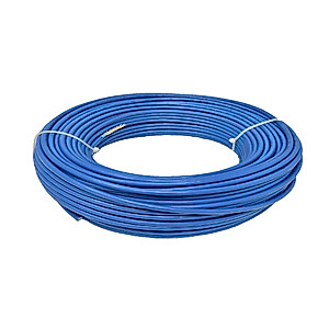 Micro Connectors, 250 Feet CAT 6A Solid & Shielded (F/UTP) CMR Riser Bulk Ethernet Cable-Blue (TR4-570SRBL-250)