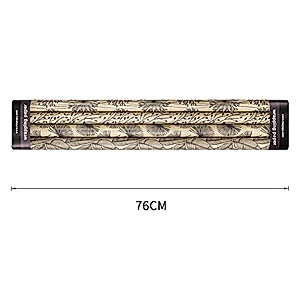 RUSPEPA Wrapping Paper Kraft Paper - Plants All-Black Paint Design - 4 Rolls - 30 inches x 10 feet per Roll