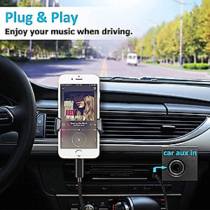 Aux Cord for iPhone, [Apple MFi Certified] Lightning to 3.5mm AUX Audio Cable Compatible with iPhone 14 13 12 11 XS XR X 8 7 6 iPad iPod for Car Home Stereo, Speaker, Headphone - 3.3ft (Black)