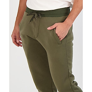 Real Essentials Mens Joggers Sweatpants Fleece Pants Sweat Clothing Pockets Baggy Elastic Cuffed Workout Bottom Athletic Soft Warm Winter Jogging Gym Active Track Work Tapered, Set 1, L, Pack of 3