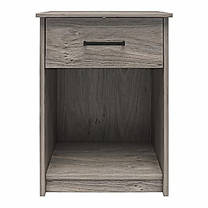 Ameriwood Home Edgewater Nightstand with Drawer, Grey Oak