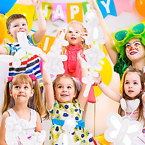 260 Balloons, 50pcs Long Balloons, White 260 Balloons, Long Balloons for Balloon Arch, Balloon Animals Kit, Balloons for Balloon Animals, Long Balloons Twisting Balloons