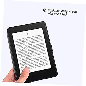 MERRYHAPY 1 PC Leather Case Ereaders Universal Holster Car Reader Folding Ereader Cover E-Book Sleeve Cover Practical Leather Case Chic Leather Cover Paperwhite Cover Clamshell