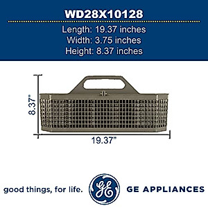 GE WD28X10128 Genuine OEM Silverware Basket (Grey) for GE Dishwashers