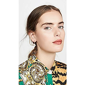 Kate Spade New York That Sparkle Pave Huggies, Clear/Gold