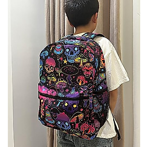 MAZACUIR Mushroom Backpack Kids Backpacks for Boys and Girls,Mushroom Backpack Childrens School Backpack, Backpack for Children