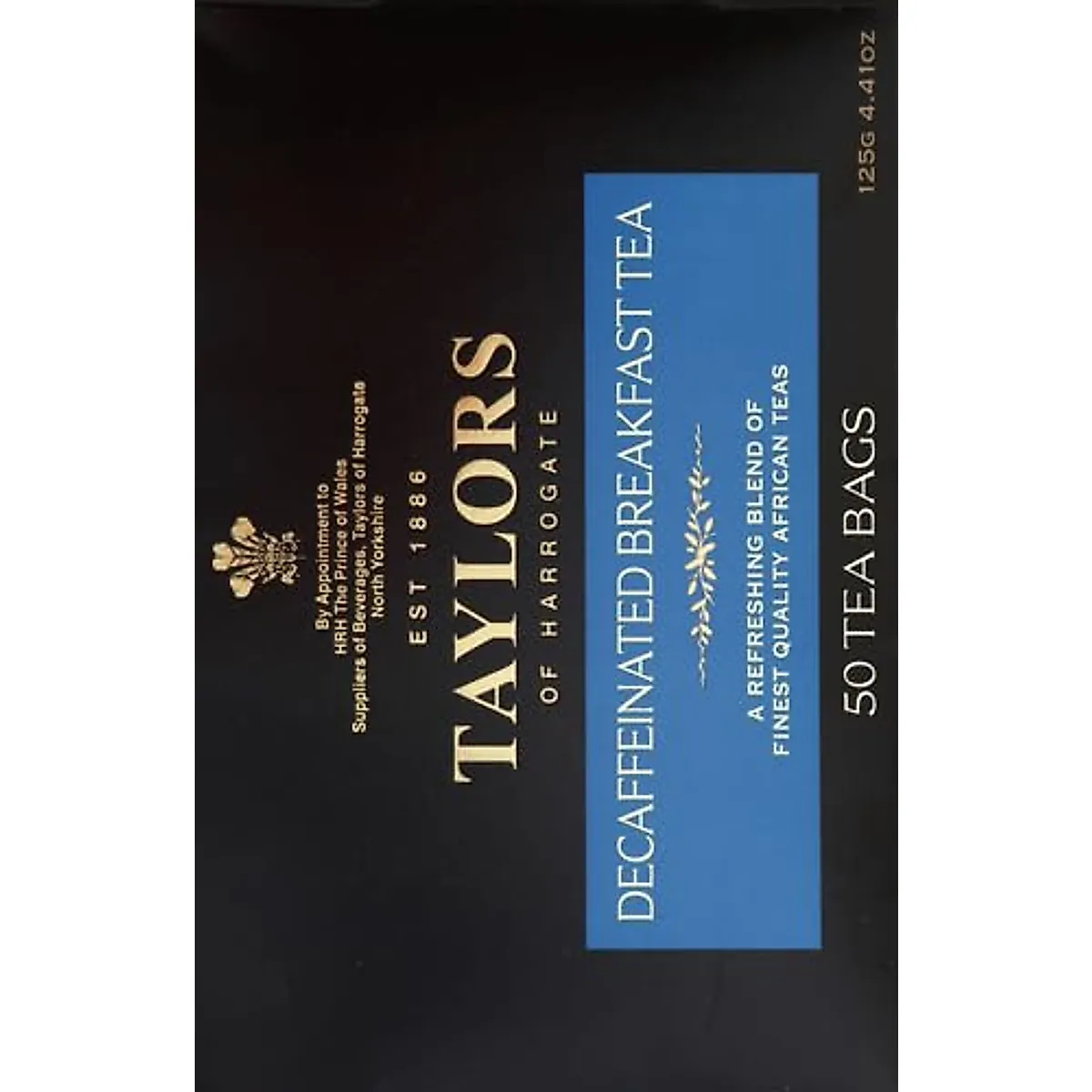 Taylors of Harrogate Decaffeinated Breakfast, 50 Teabags