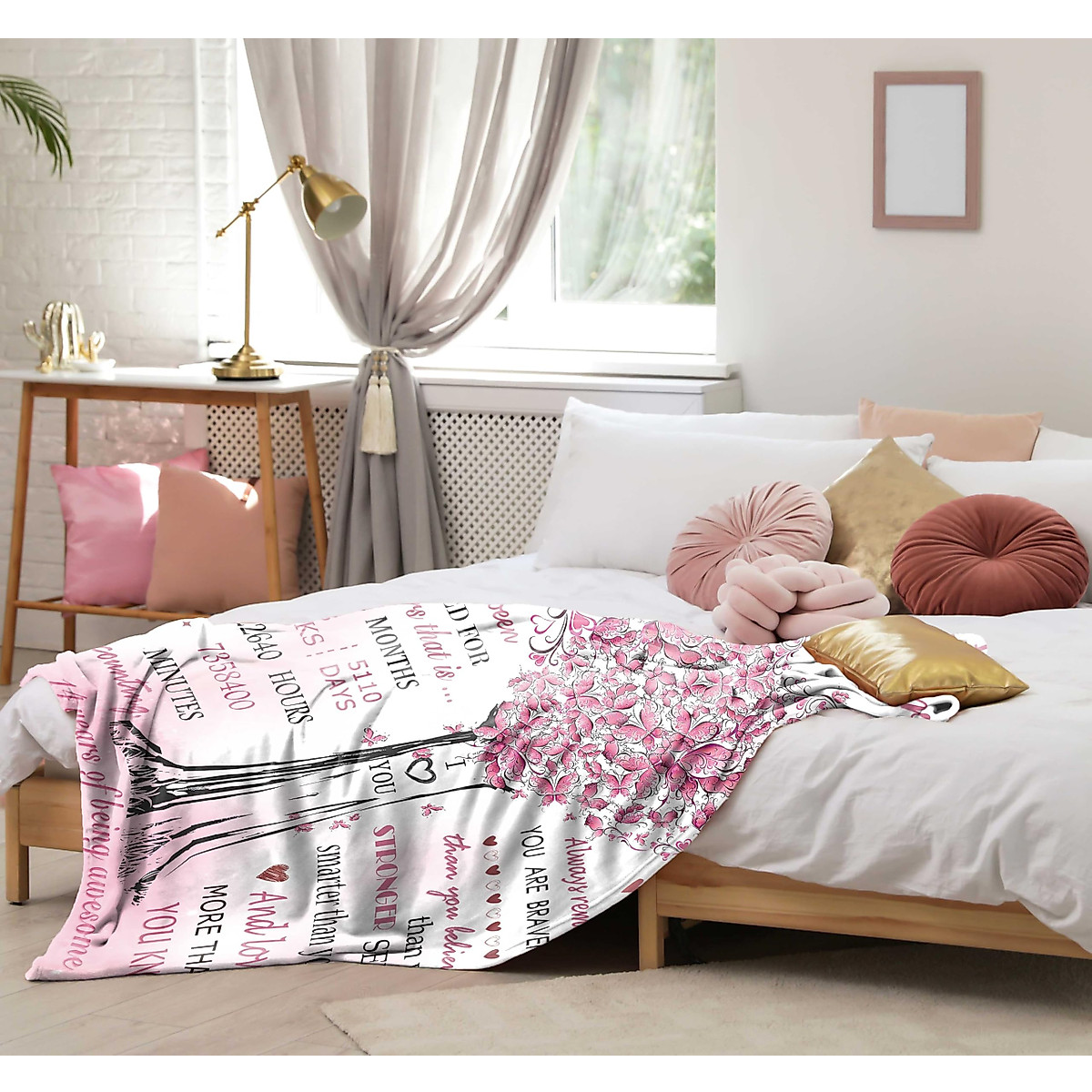 Christmas Ideas Gifts for 14 Year Old Girls, Birthday Gifts for 14 Year Old Girl Blanket 60"x50", Happy 14th Birthday Decorations for Girls, Best 14th Birthday Gift for Girls