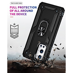 ADDIT for OnePlus 9 Pro Case OnePlus 9 Pro 5G Case,Military-Grade Protective OnePlus 9 Pro Cases Cover with Ring Car Mount Kickstand for OnePlus 9 Pro 5G(6.7 Inch) - Black