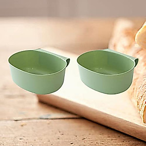 Alipis Plastic Bins Bins 2 pcs Storage Garbage Home Office Green for Kitchen Friendly Environmental Hanging Bin Cabinet Cover Wastebasket Door Without Rubbish Can Trash Rubbish Container