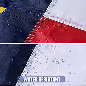 VICDRIA North Carolina State Flag 3x5 Ft, Double Sided Deluxe Embroidered Heavy Duty Polyester Durable NC Outside Flags, Indoor/Outdoor, Sewn Stripes and Brass Grommets