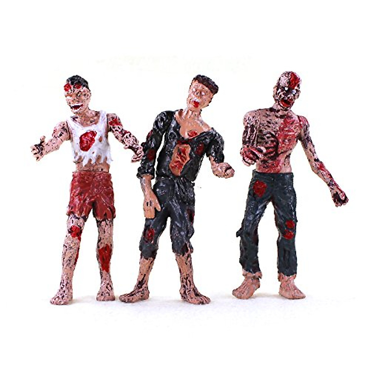 X Hot Popcorn 6 Pcs Zombie Action Figure Plastic Walking Dead Figurines